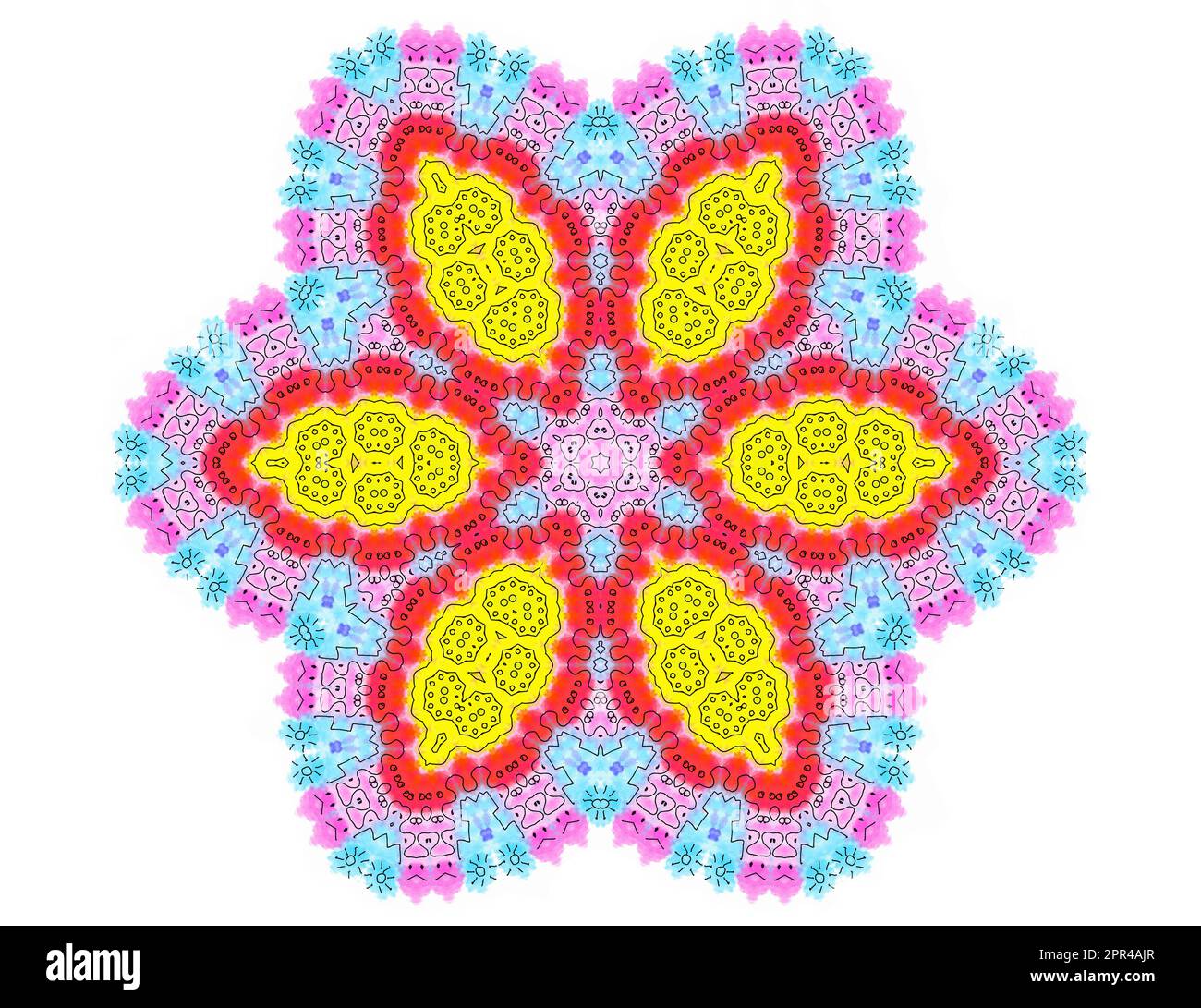 Abstract color shape on white background Stock Photo - Alamy