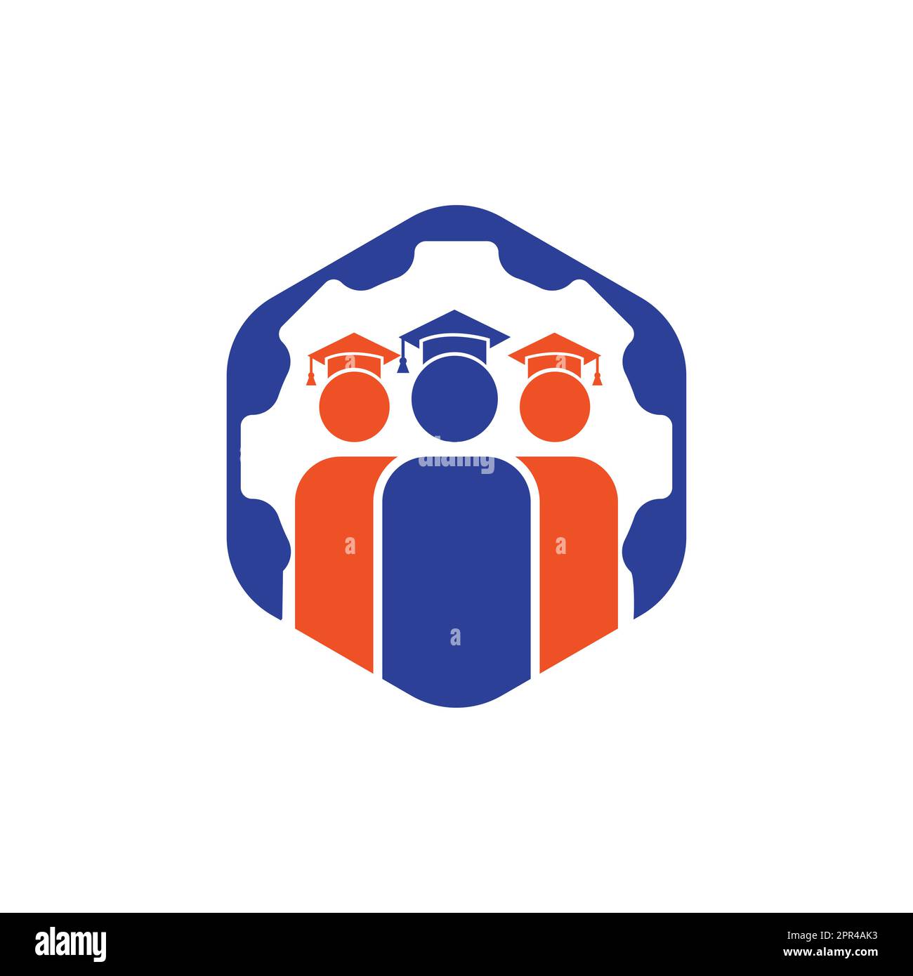 Student gear vector logo template. Graduation Engineer logo symbol or ...