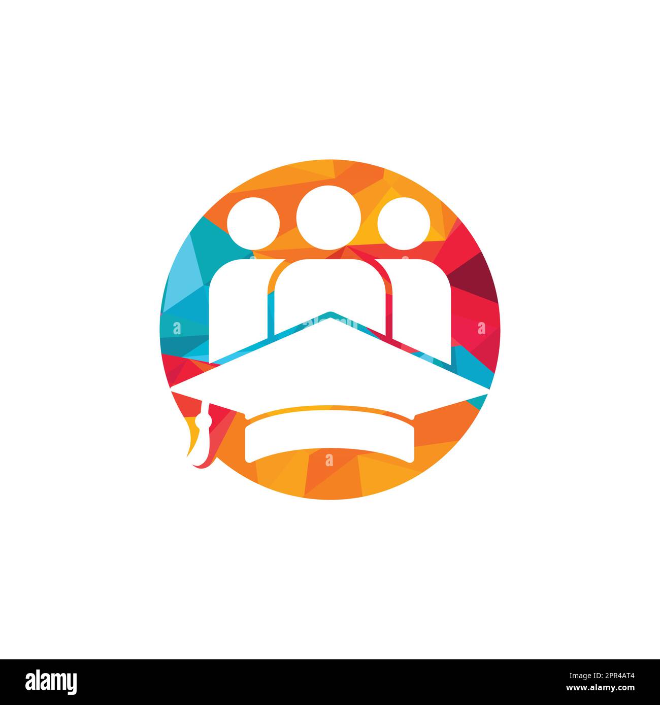 Education people vector logo design template. Graduation cap and people ...
