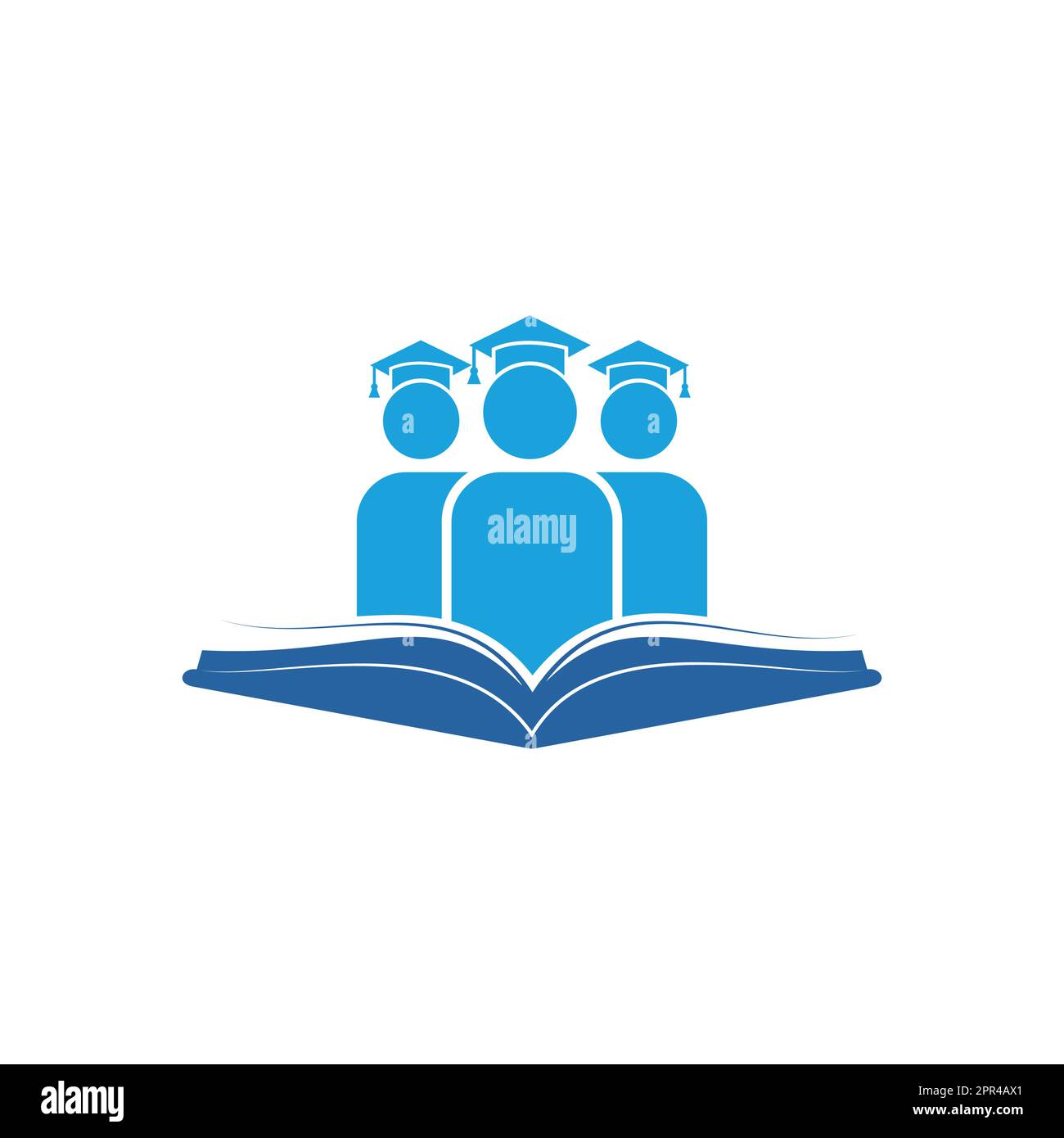 Education and learning vector logo design. Students and book icon ...