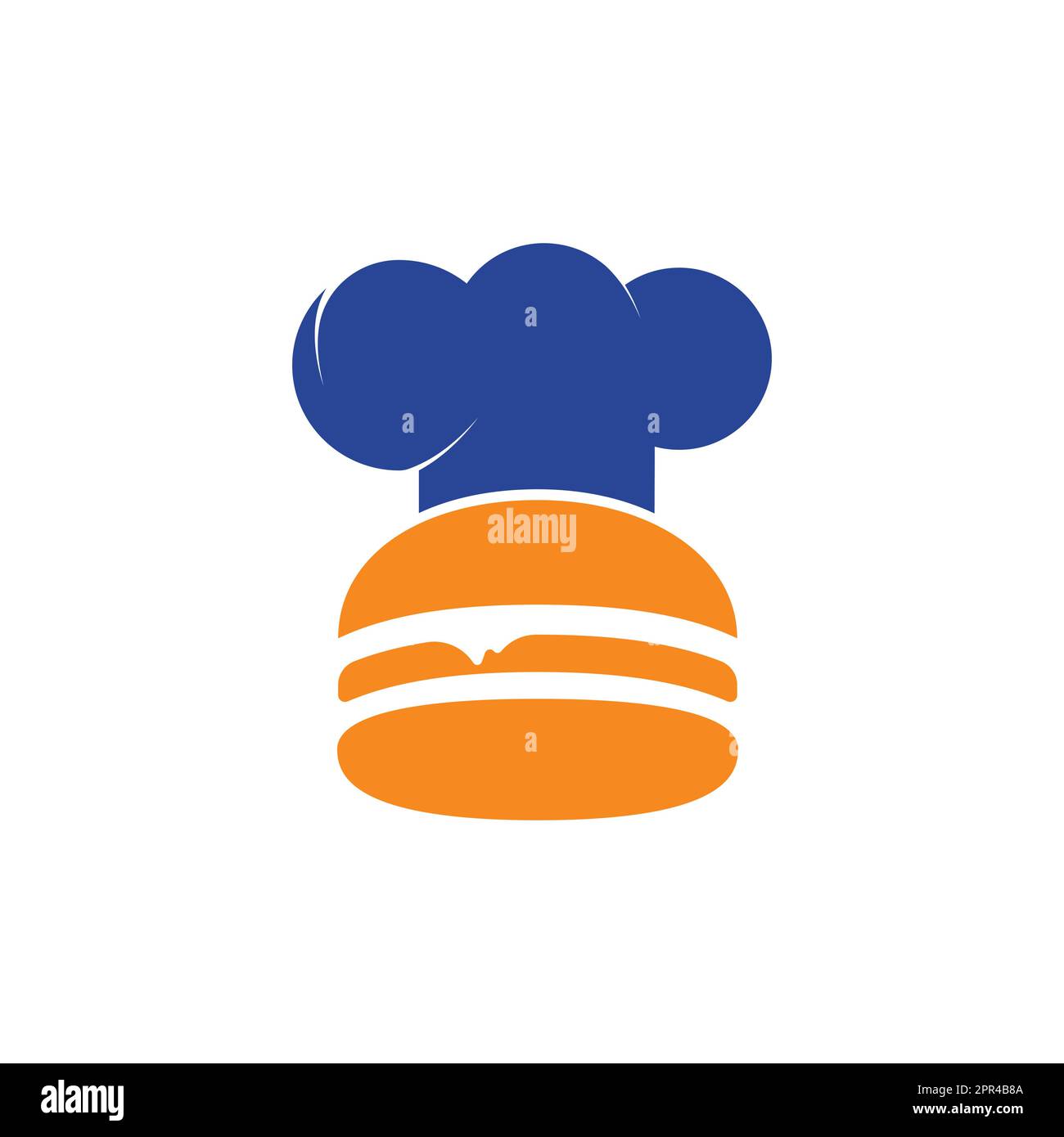 Burger chef vector logo design template. Retro fast food burger badge ...