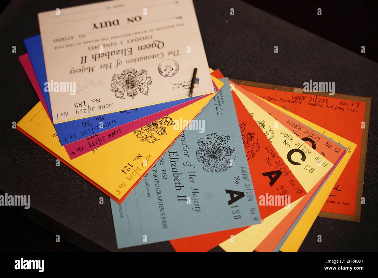 Sample invitations for the Coronation of Queen Elizabeth II at the ...