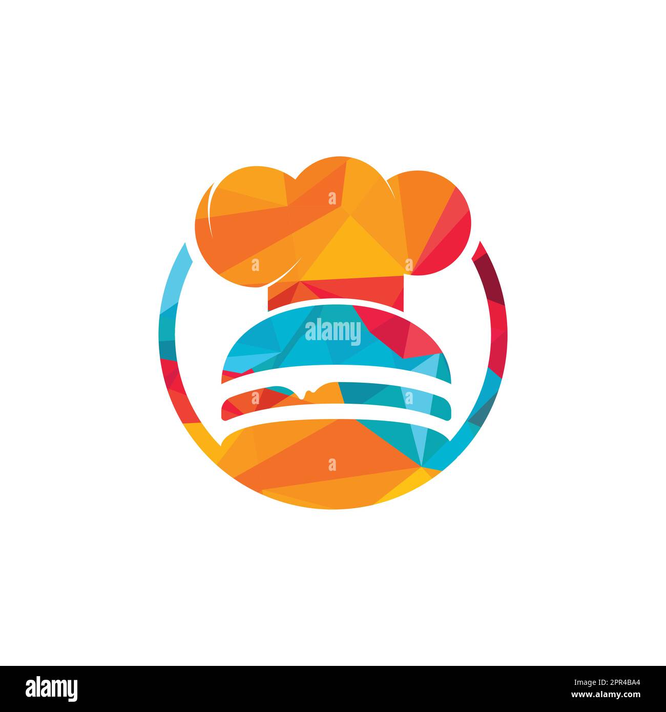 Burger chef vector logo design template. Retro fast food burger badge ...