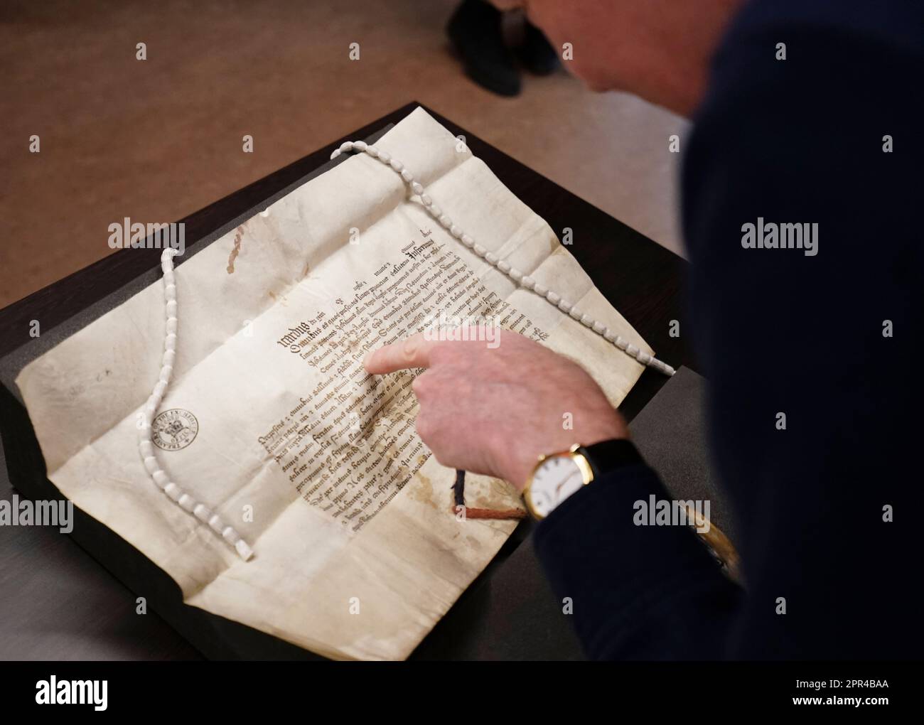 Documents from Coronations across the ages being shown to the media at ...