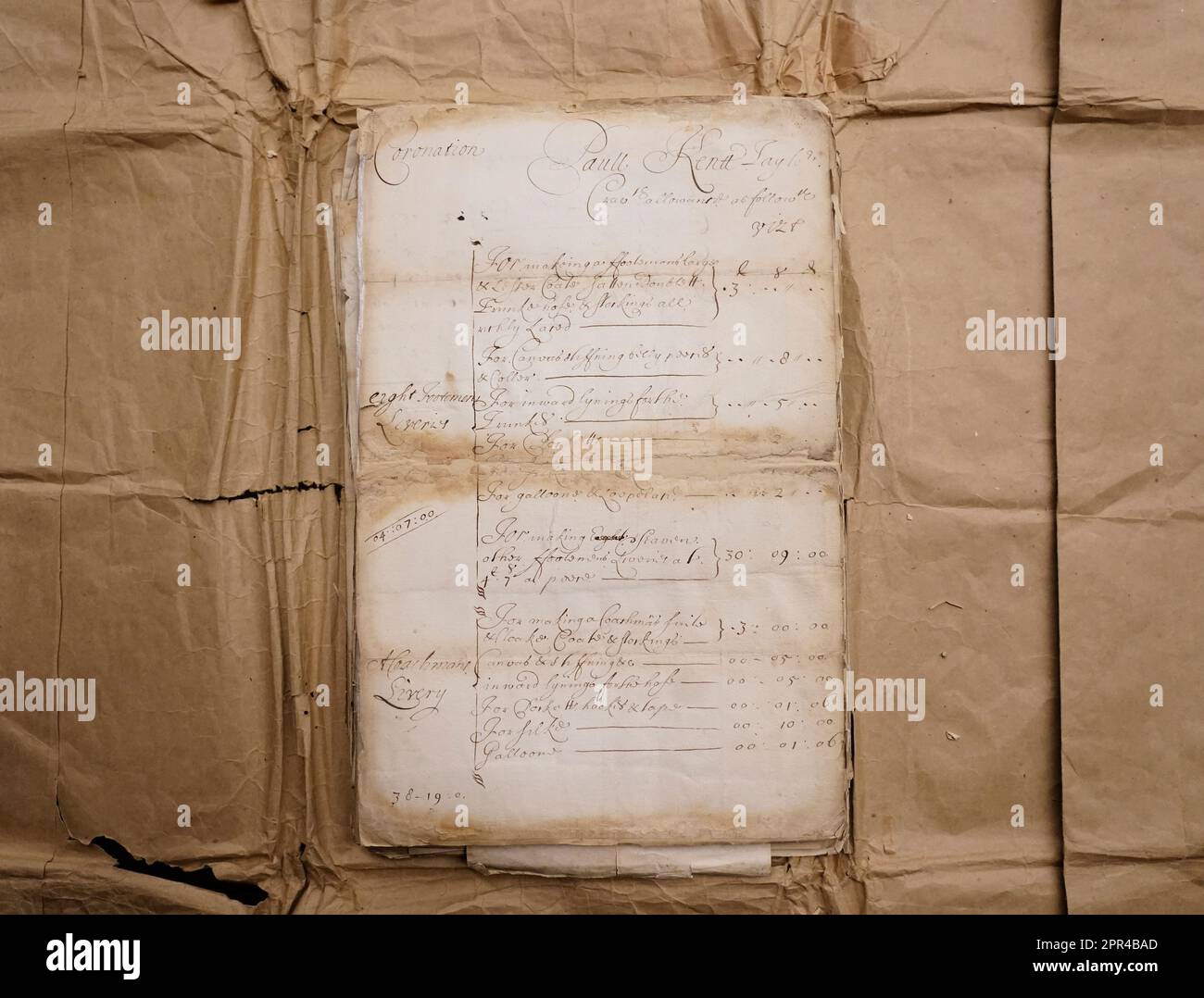 Documents from Coronations across the ages being shown to the media at ...