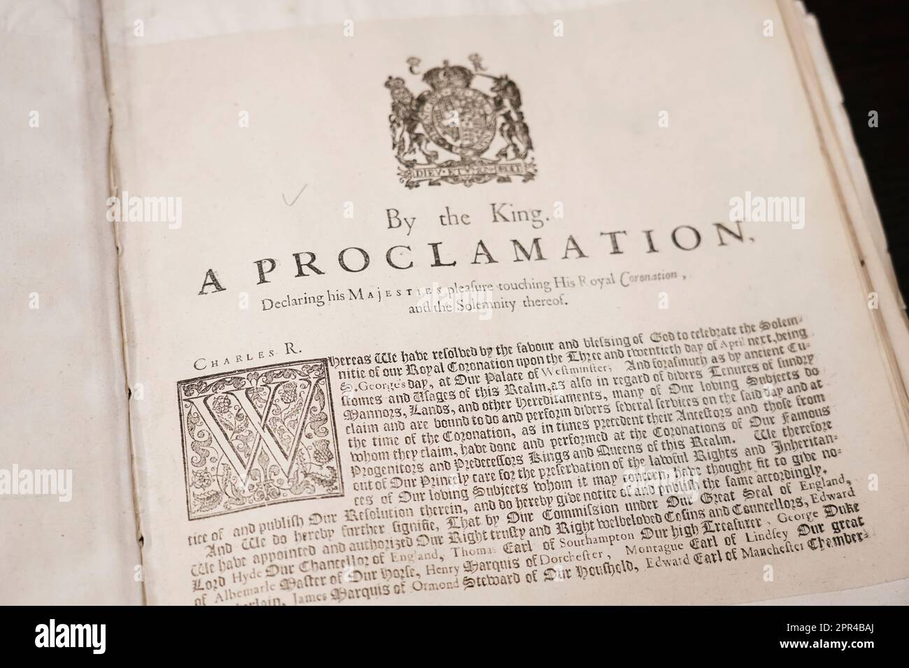 The Proclamation link to the procession for King Charles the II at the ...