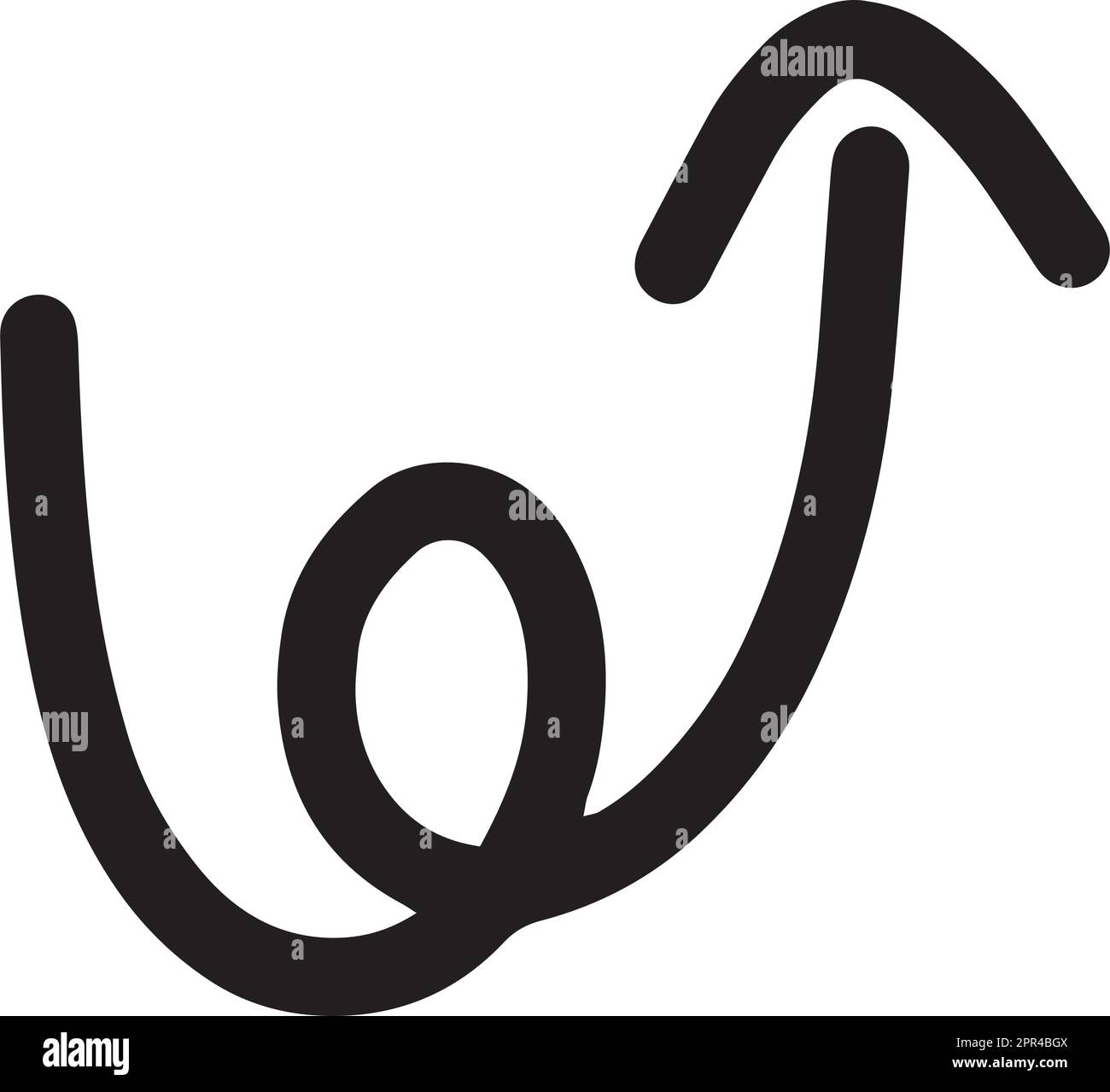 Arrow symbol hand drawn icon vector for web and application in a flat ...