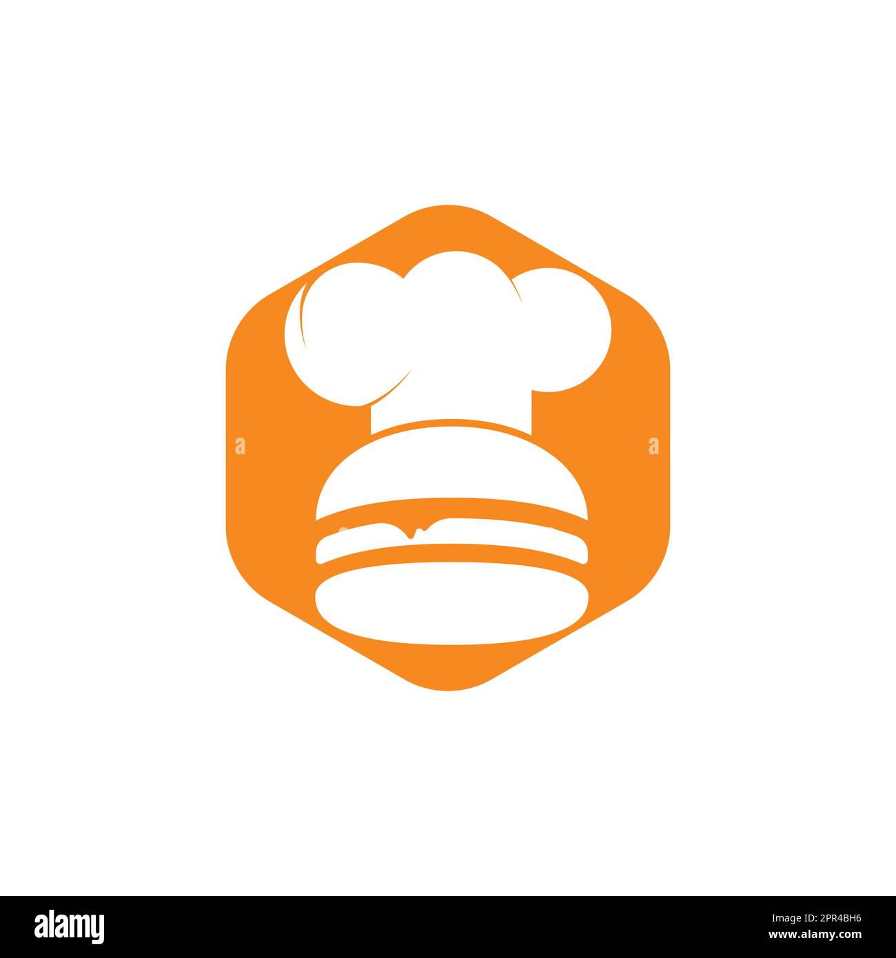 Burger chef vector logo design template. Retro fast food burger badge ...