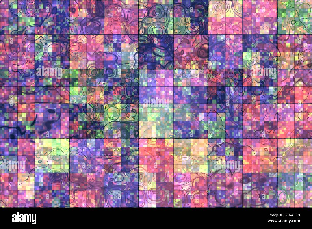 Abstract background with color mosaic pattern Stock Photo - Alamy