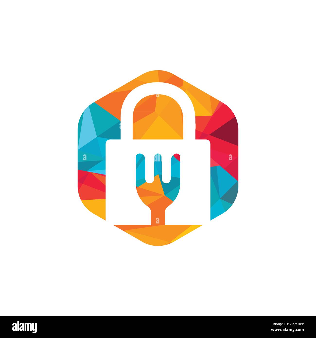 Food security vector logo design template. Food safety icon design ...