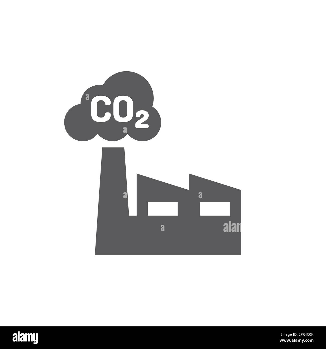 Co2 cloud factory black vector icon Stock Vector Image & Art - Alamy
