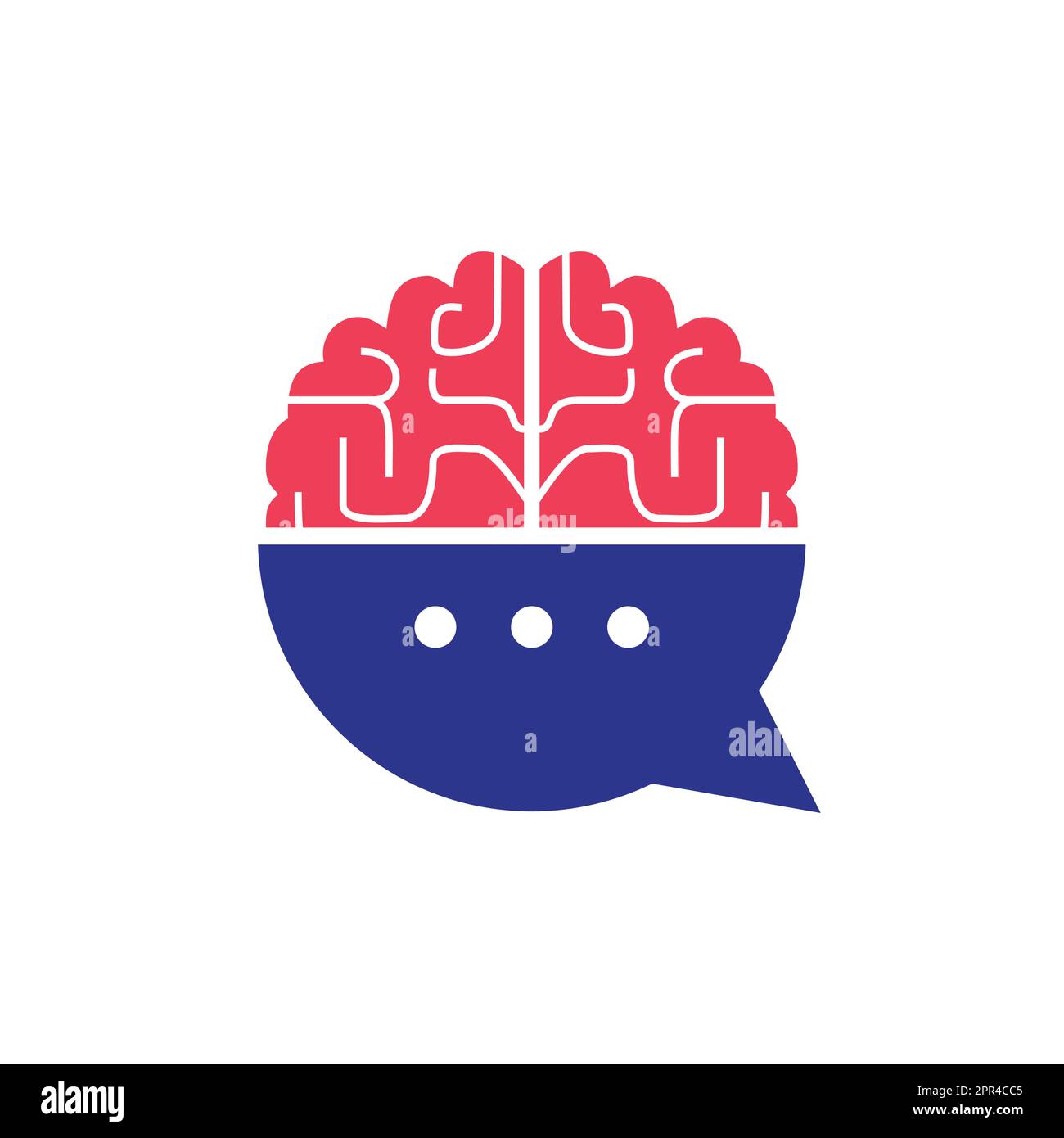 Brain chat vector logo template. Brain Consult logo design concept ...