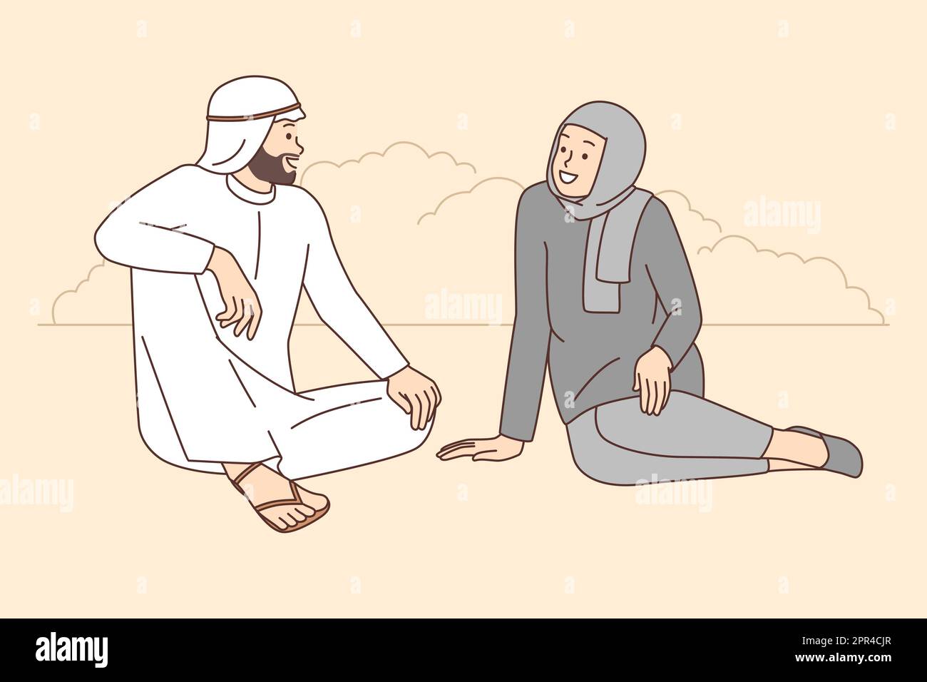 Happy arabian middle eastern Stock Vector Images - Alamy