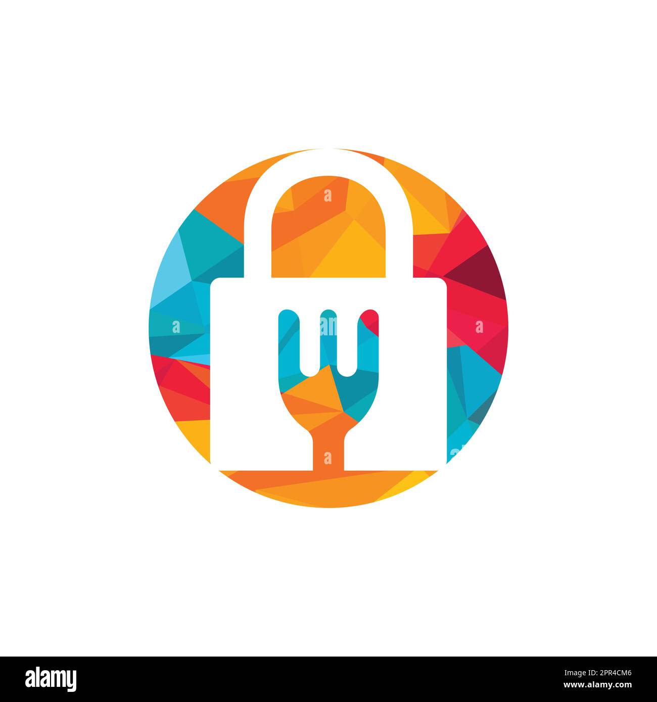 Food security vector logo design template. Food safety icon design ...