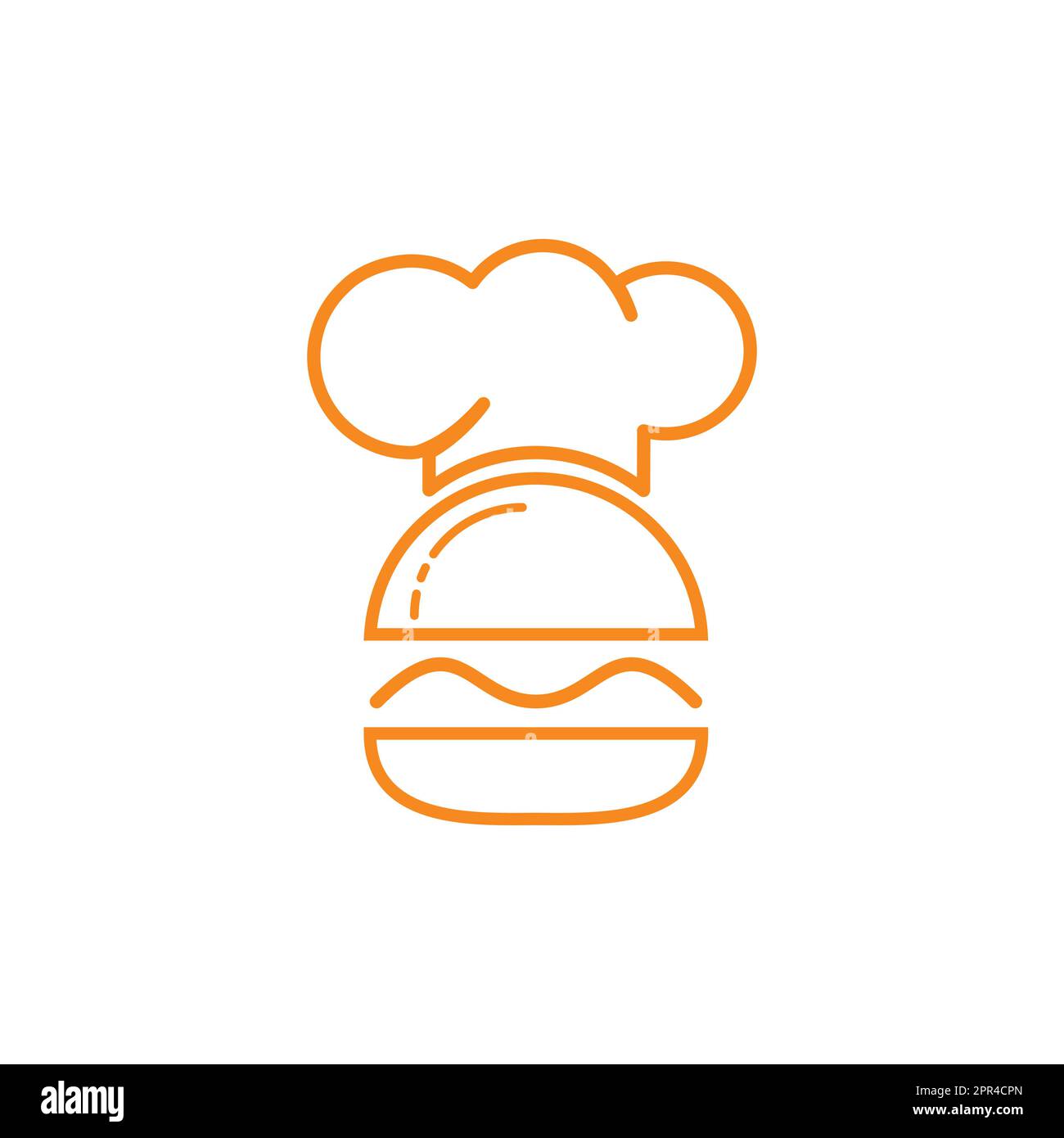 Burger chef vector logo design template. Retro fast food burger badge ...