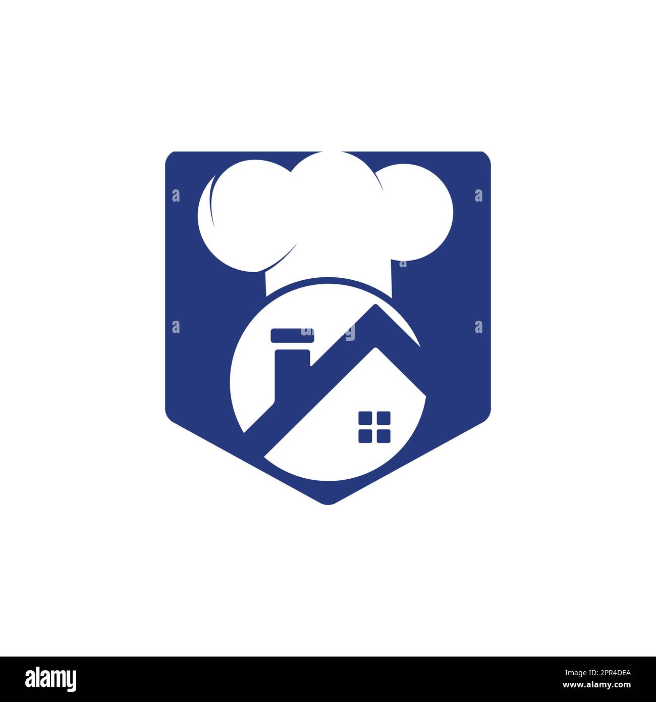 Home chef icon logo design. Cooking at home vector logo design Stock ...