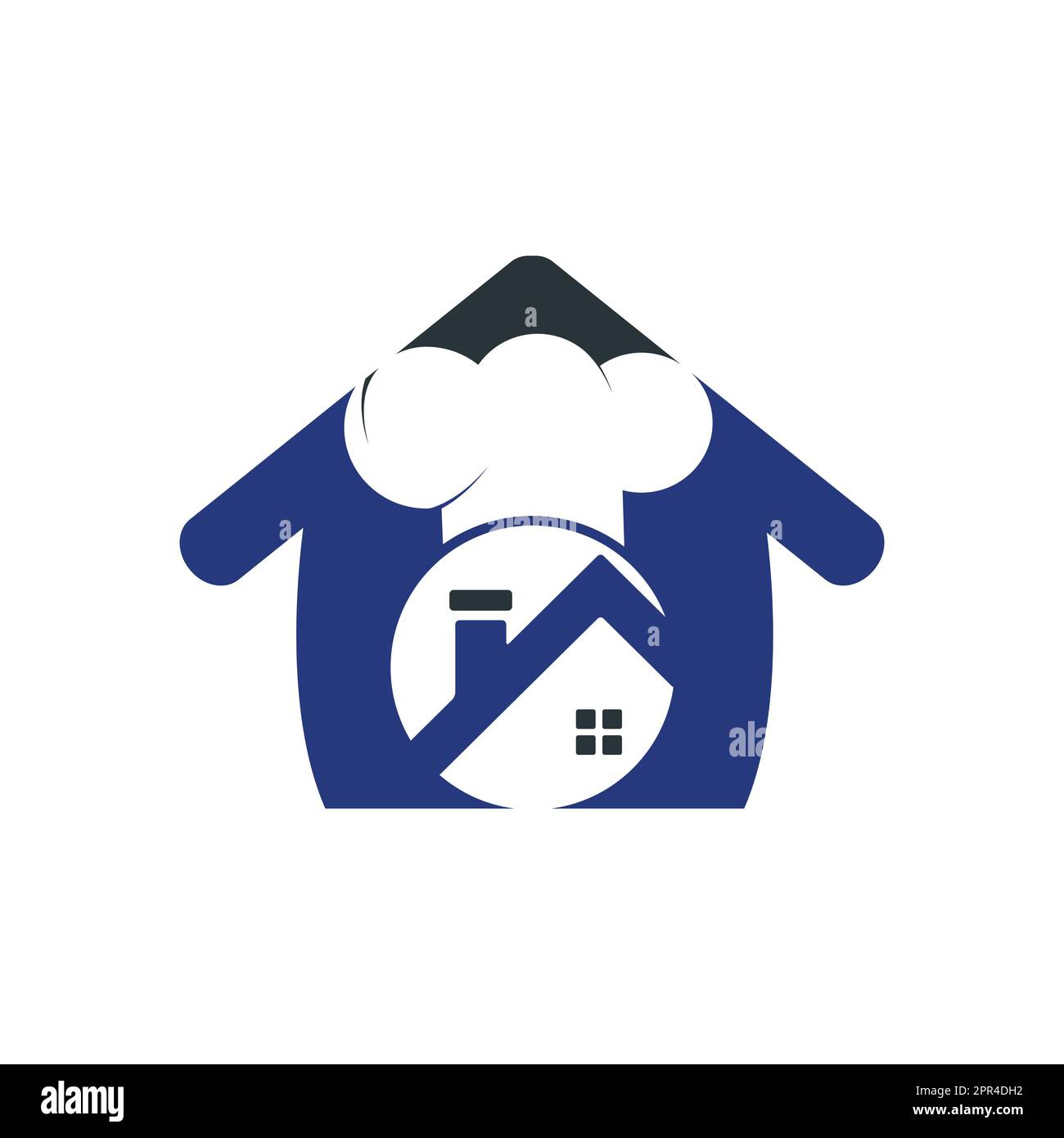 Home chef icon logo design. Cooking at home vector logo design Stock ...