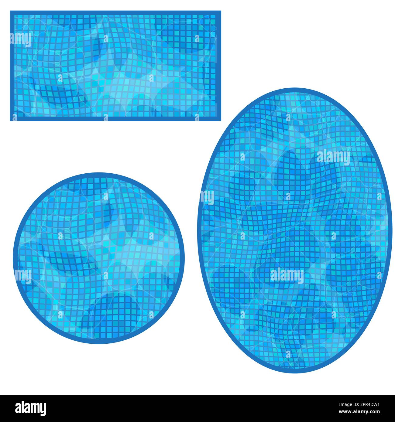 Sport Swimming Pool Texture. Transparent Wave Surface Reflect. Blue ...