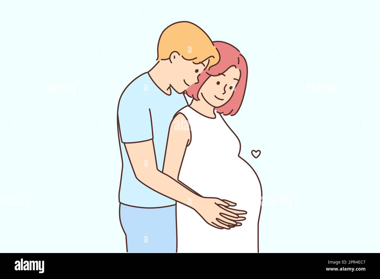 Happy couple excited together Stock Vector Images - Alamy