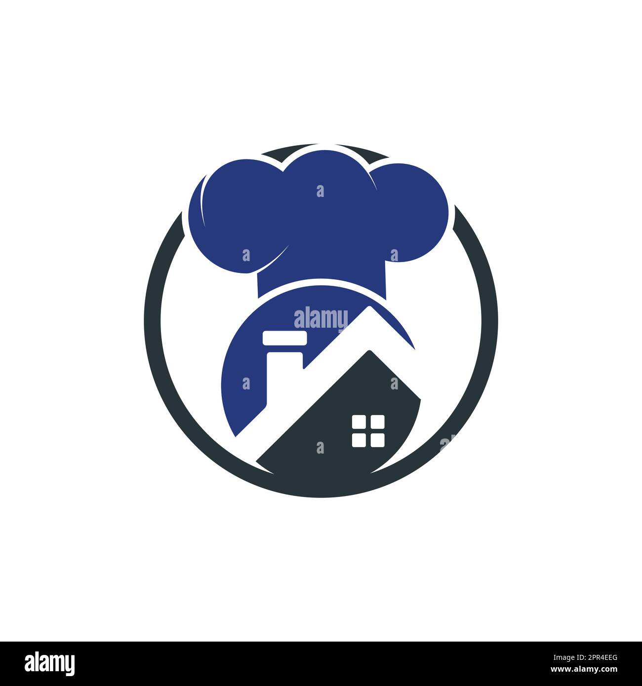 Home chef icon logo design. Cooking at home vector logo design Stock ...