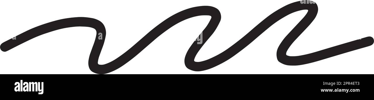 Hand drawn line vintage art vector doodle underline scribble brush and ...