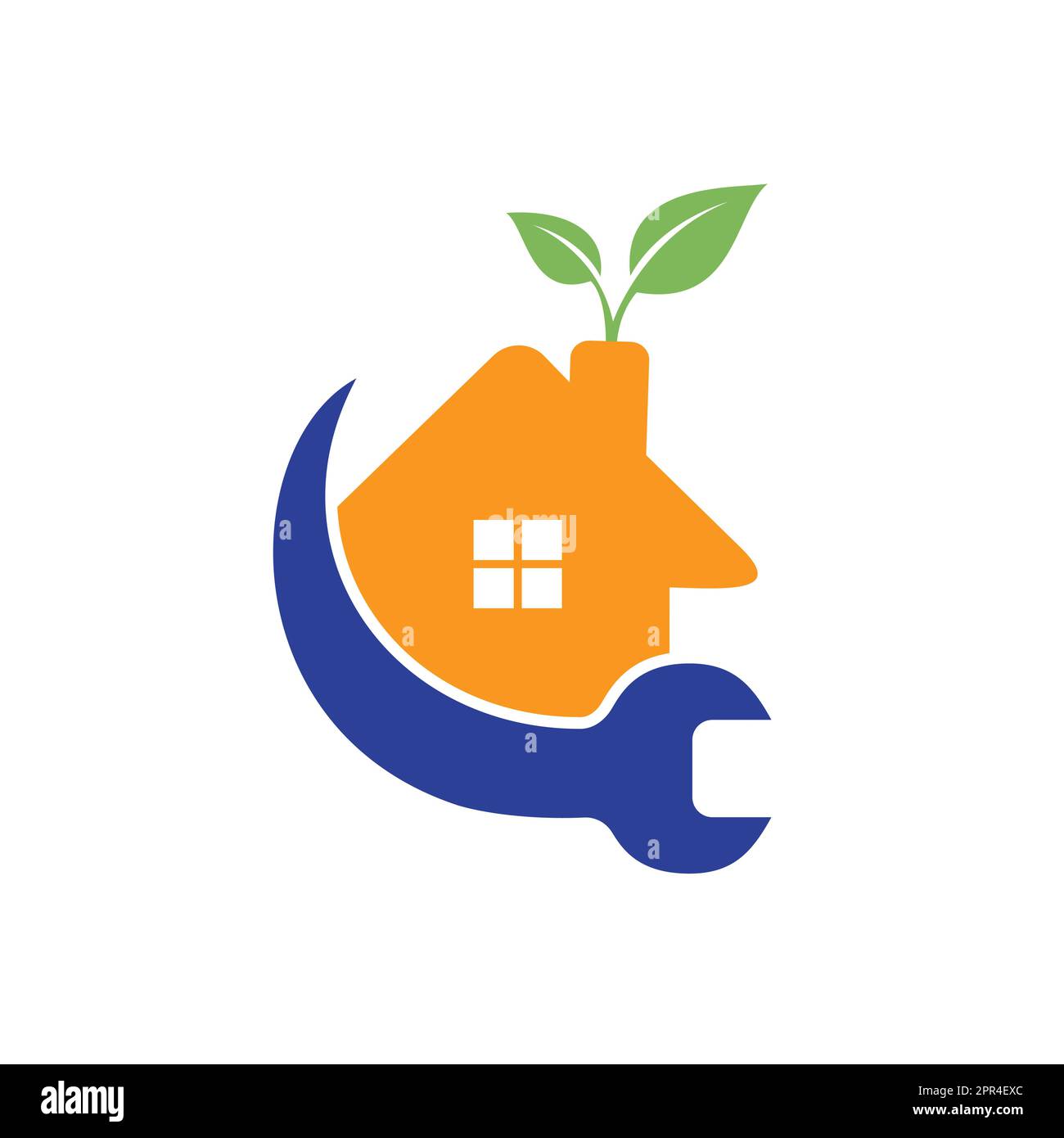 House repair vector logo design template. Home restoration and ...