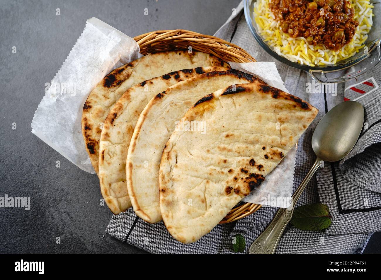 Middle eastern Lavash flat bread, selective focus Stock Photo - Alamy