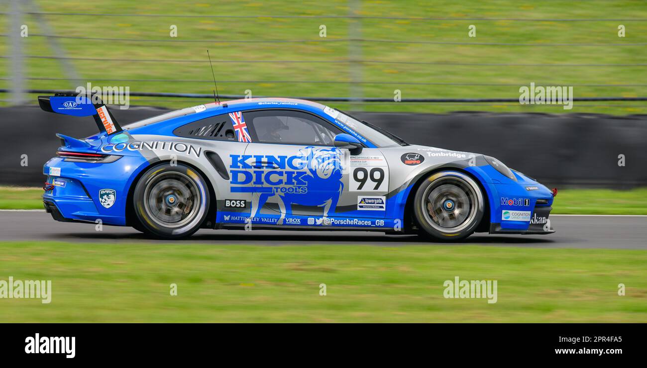 Blue Porsche Carrera racing car Number 99 in the Porsche Carrera Great ...