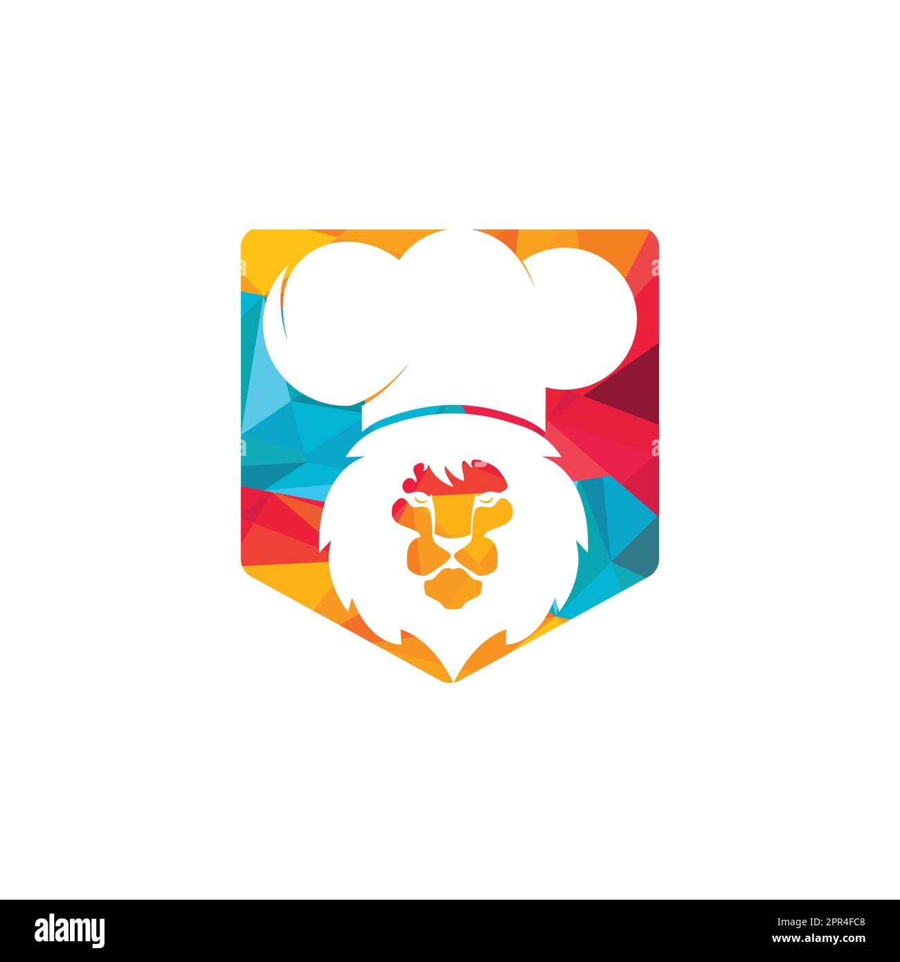 Chef lion vector logo design template. Food restaurant logo concept ...