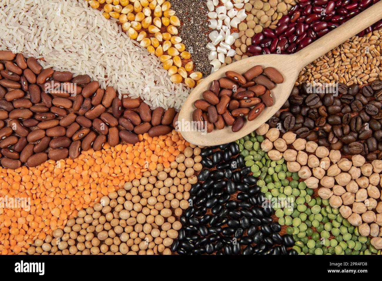 Healthy food vegetarian vegan food concept. Various assorted organic ...