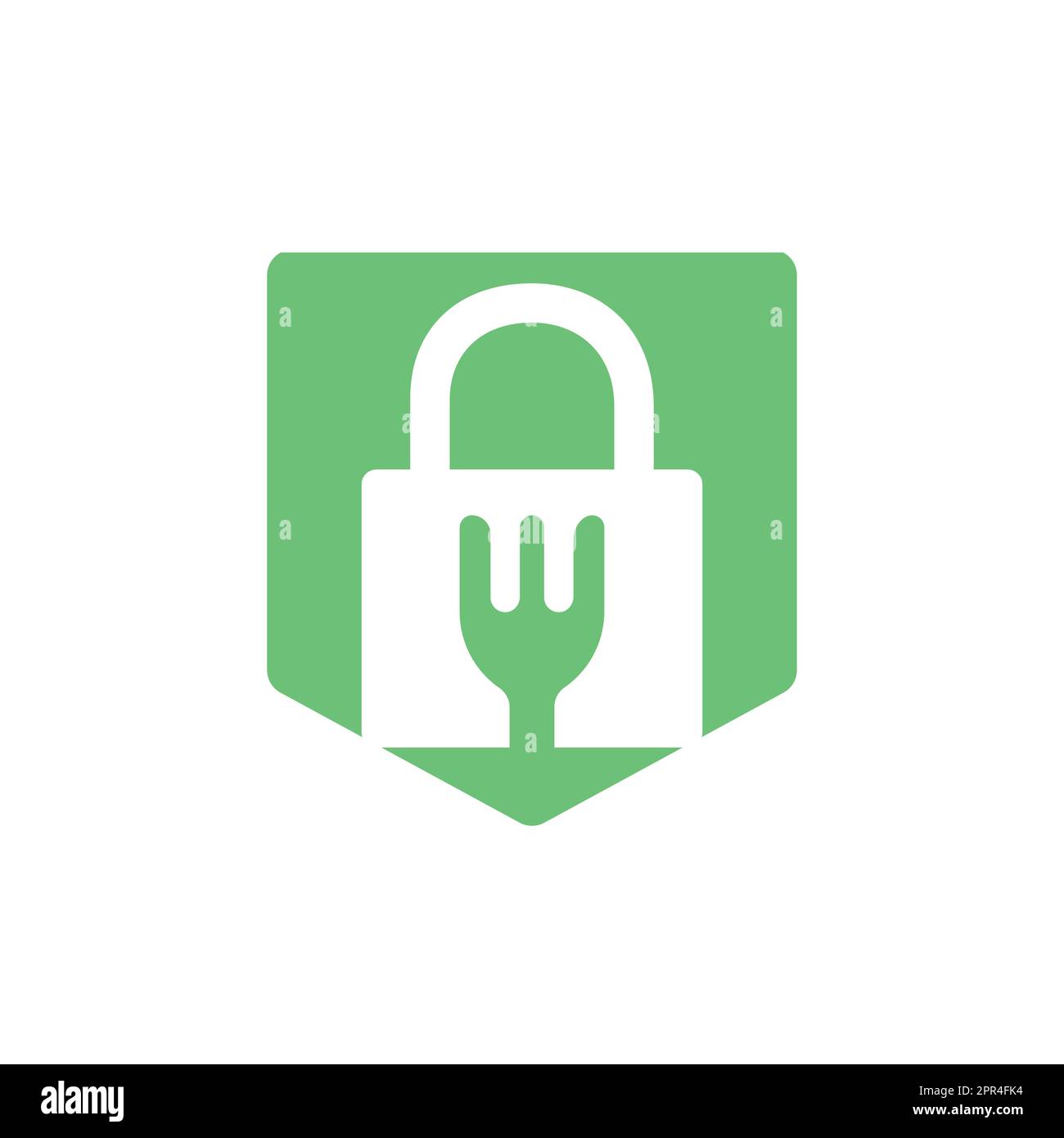 Food security vector logo design template. Food safety icon design ...