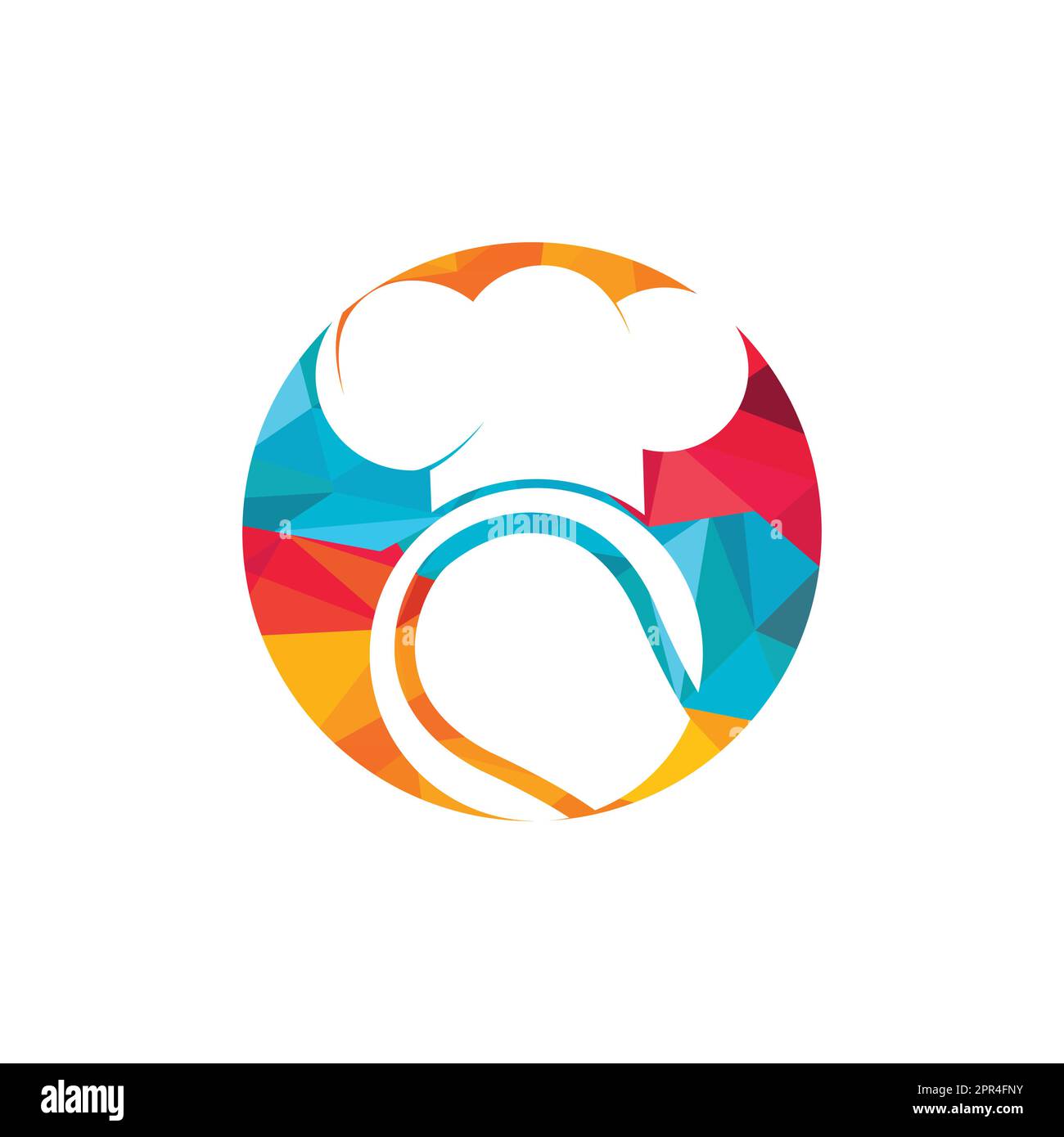 Tennis chef vector logo design. Tennis ball and chef hat icon design ...