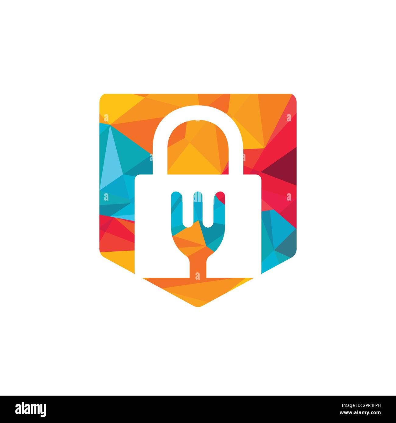 Food security vector logo design template. Food safety icon design ...