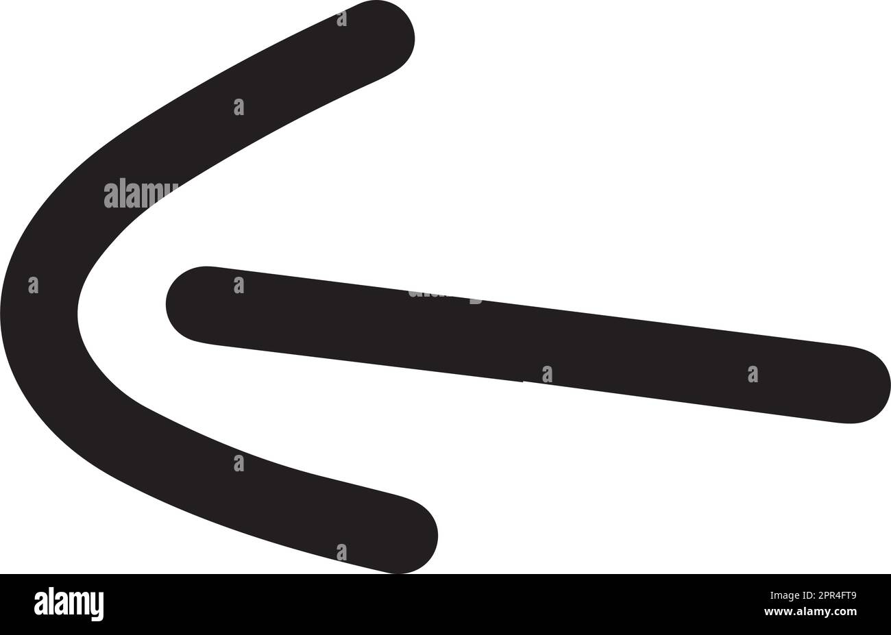 Arrow symbol hand drawn icon vector for web and application in a flat ...