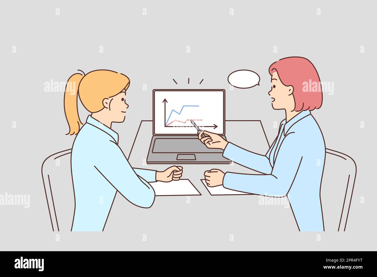 Laptop financial management Stock Vector Images - Alamy