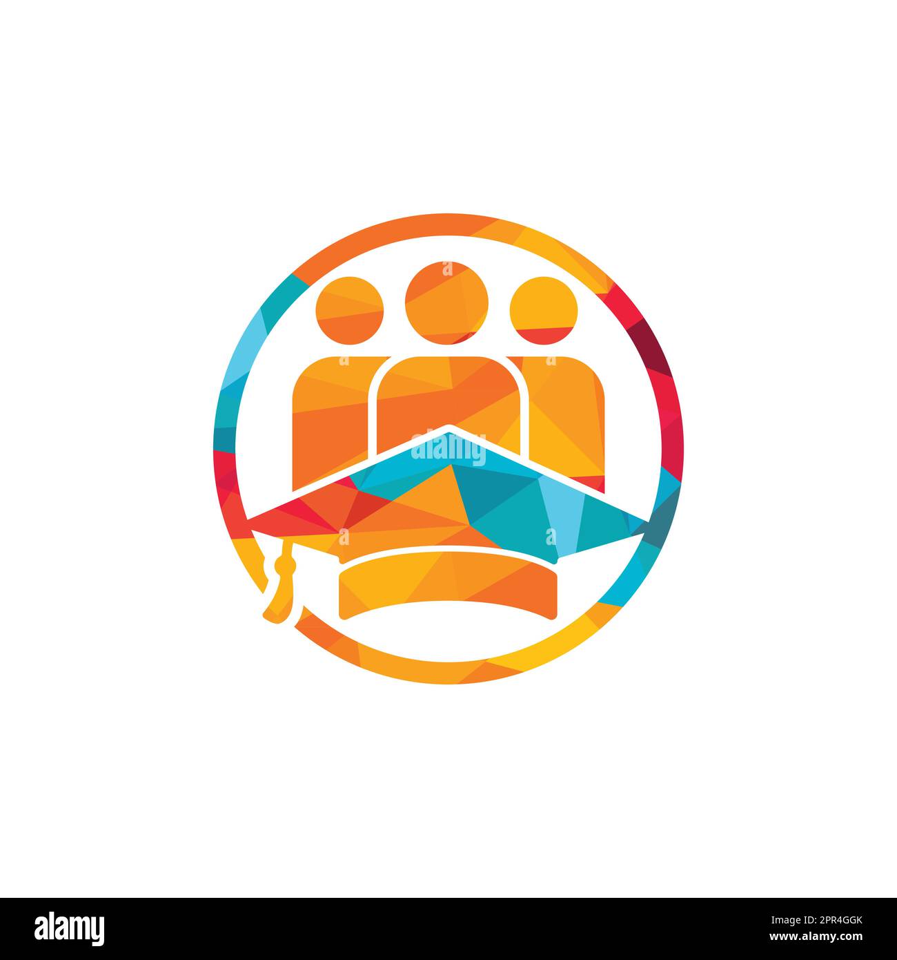 Education people vector logo design template. Graduation cap and people ...