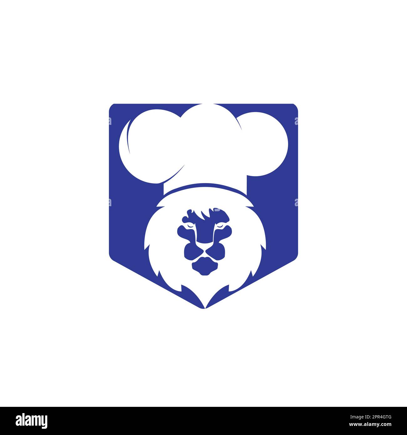 Chef lion vector logo design template. Food restaurant logo concept ...