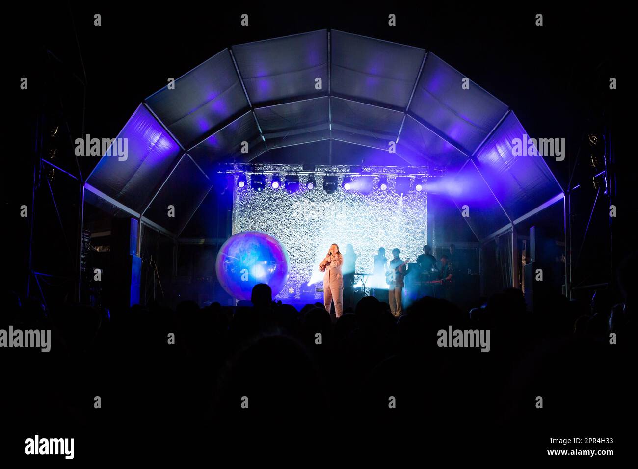 Pinhal Novo, Portugal. 24th Apr, 2023. Portuguese singer, Ana Matos ...