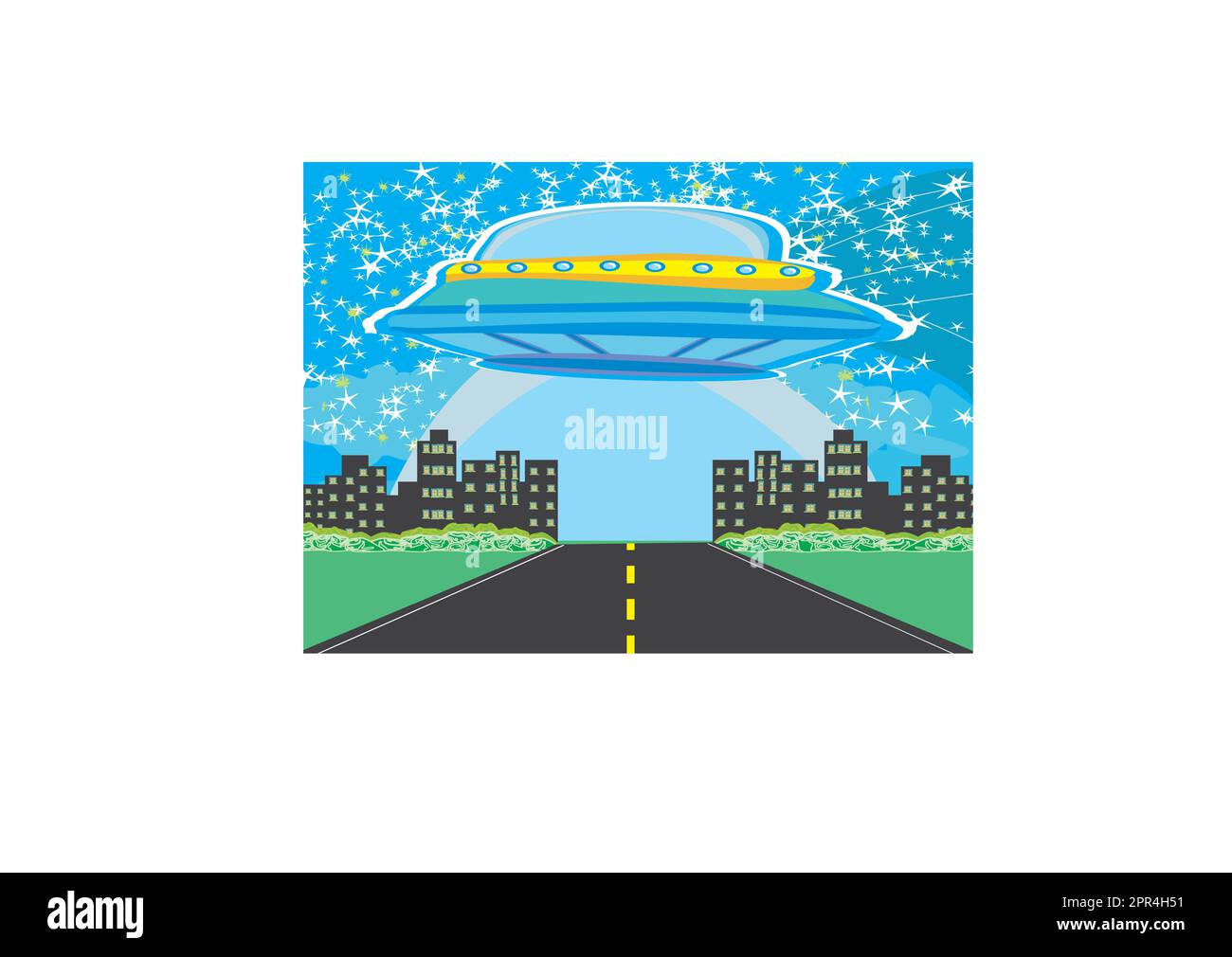 Night futuristic lights Cut Out Stock Images & Pictures - Alamy