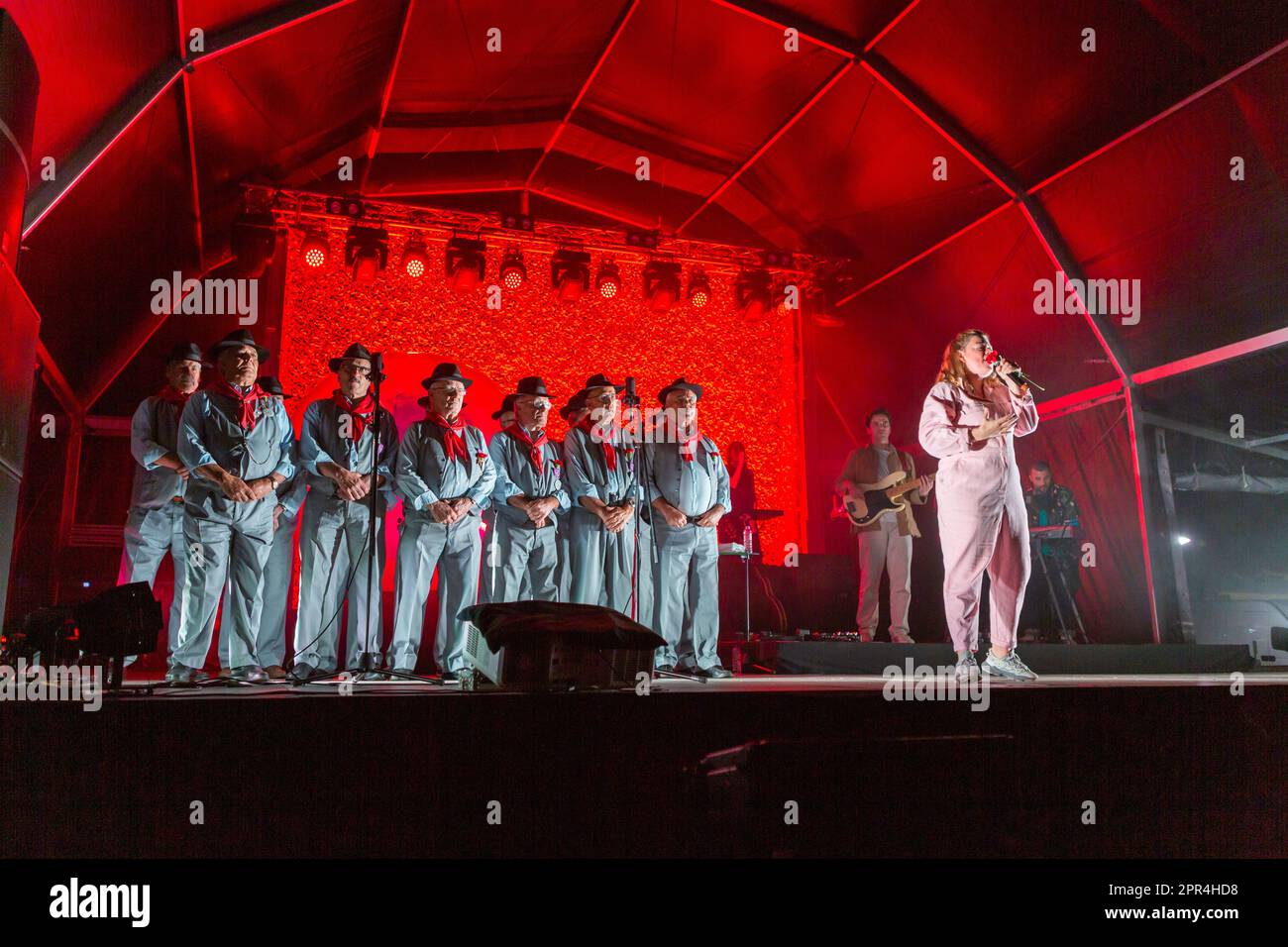 Pinhal Novo, Portugal. 24th Apr, 2023. Portuguese singer, Ana Matos ...