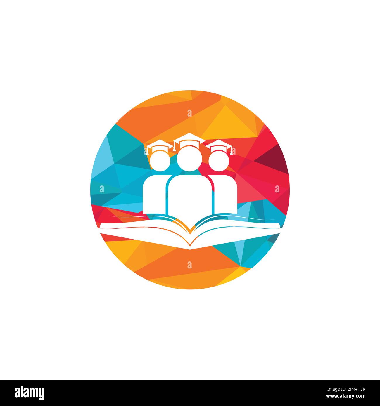 Education and learning vector logo design. Students and book icon ...