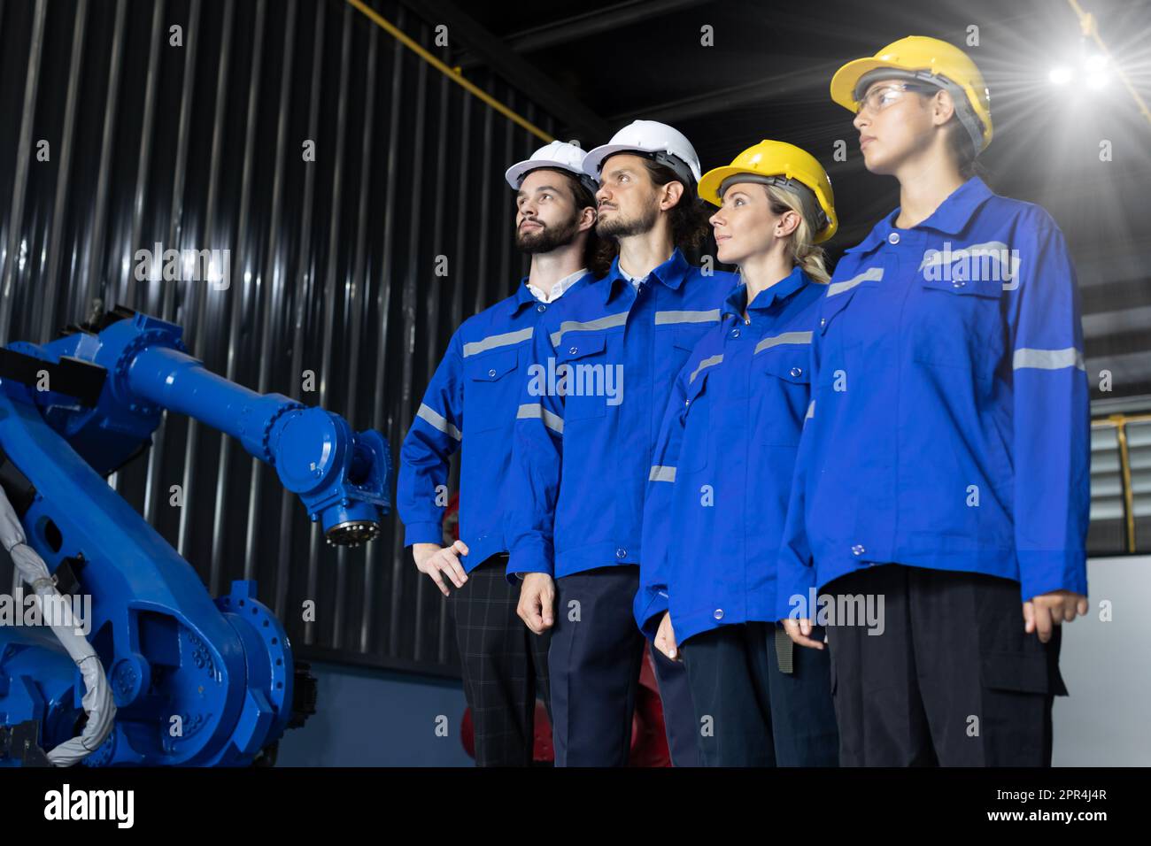 Group of Engineer Staff Workers Technician Team mix race mix gender ...