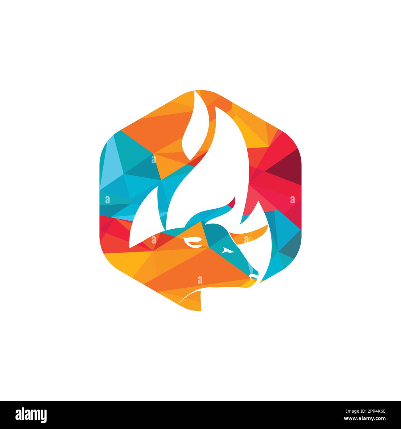 Bull fire vector logo design template. Suitable for ranch, steakhouse ...