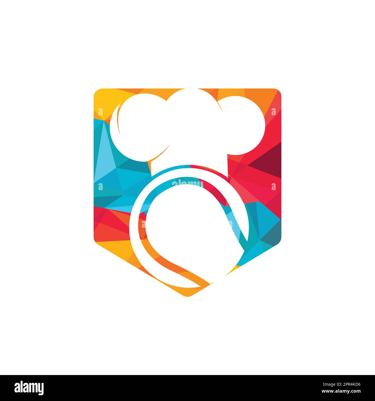 Tennis chef vector logo design. Tennis ball and chef hat icon design ...