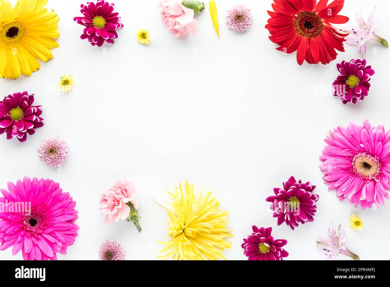 Real flower border frame hi-res stock photography and images - Alamy