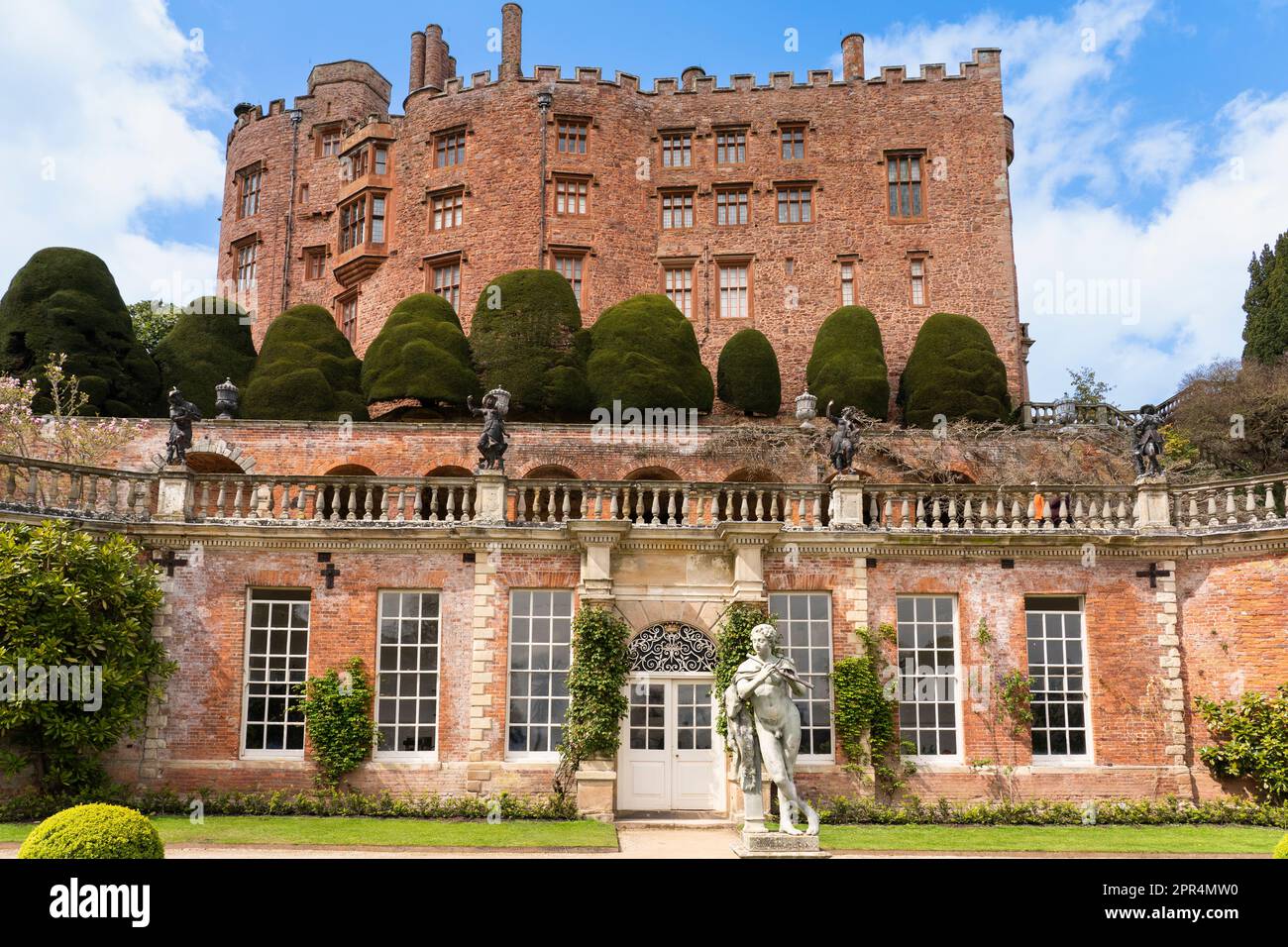 The Orangery Terrace in the Baroque Garden of Powis Castle - a medieval ...