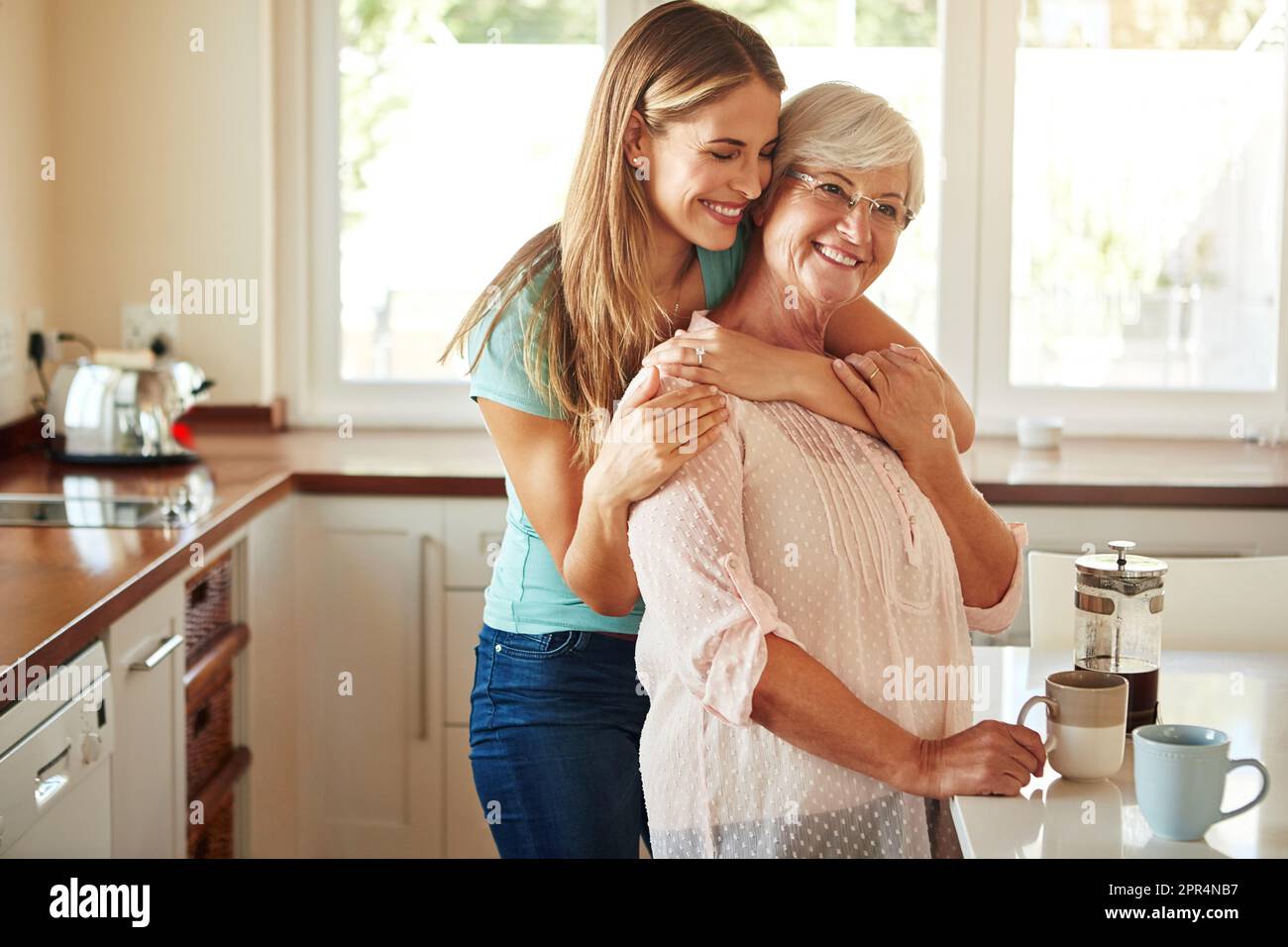 I always make time for my mom. an affectionate mother and daughter ...