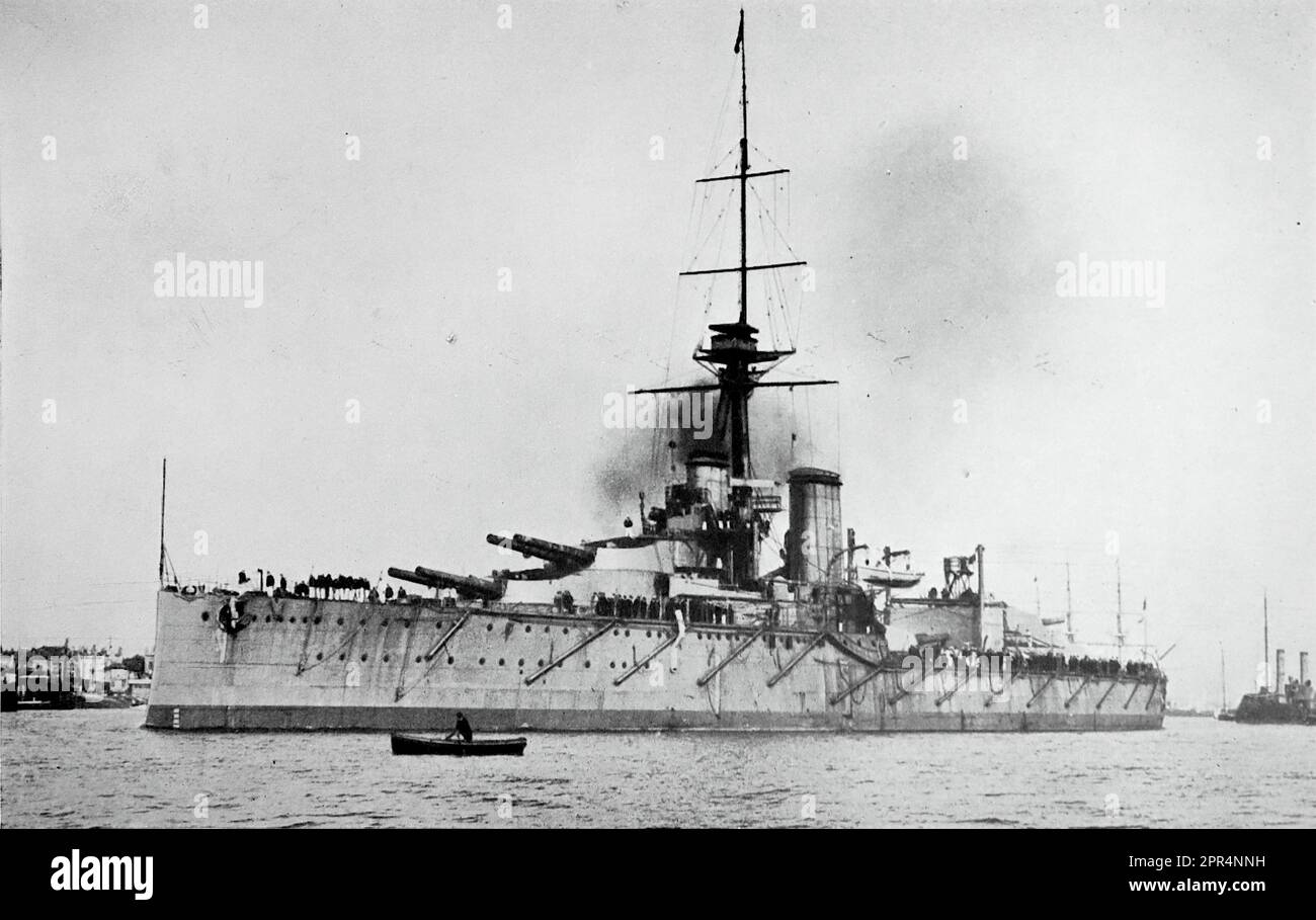 H.M.S. Orion, a Royal Navy ship. The early twentieth century is ...