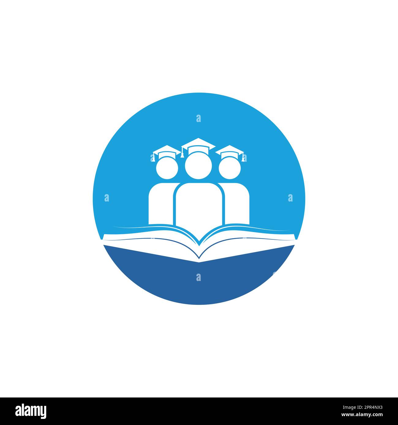 Education and learning vector logo design. Students and book icon ...