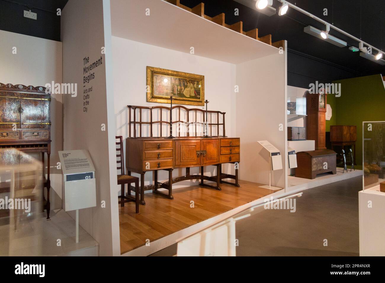 Interior gallery room inside The Wilson Art Gallery and Museum ...